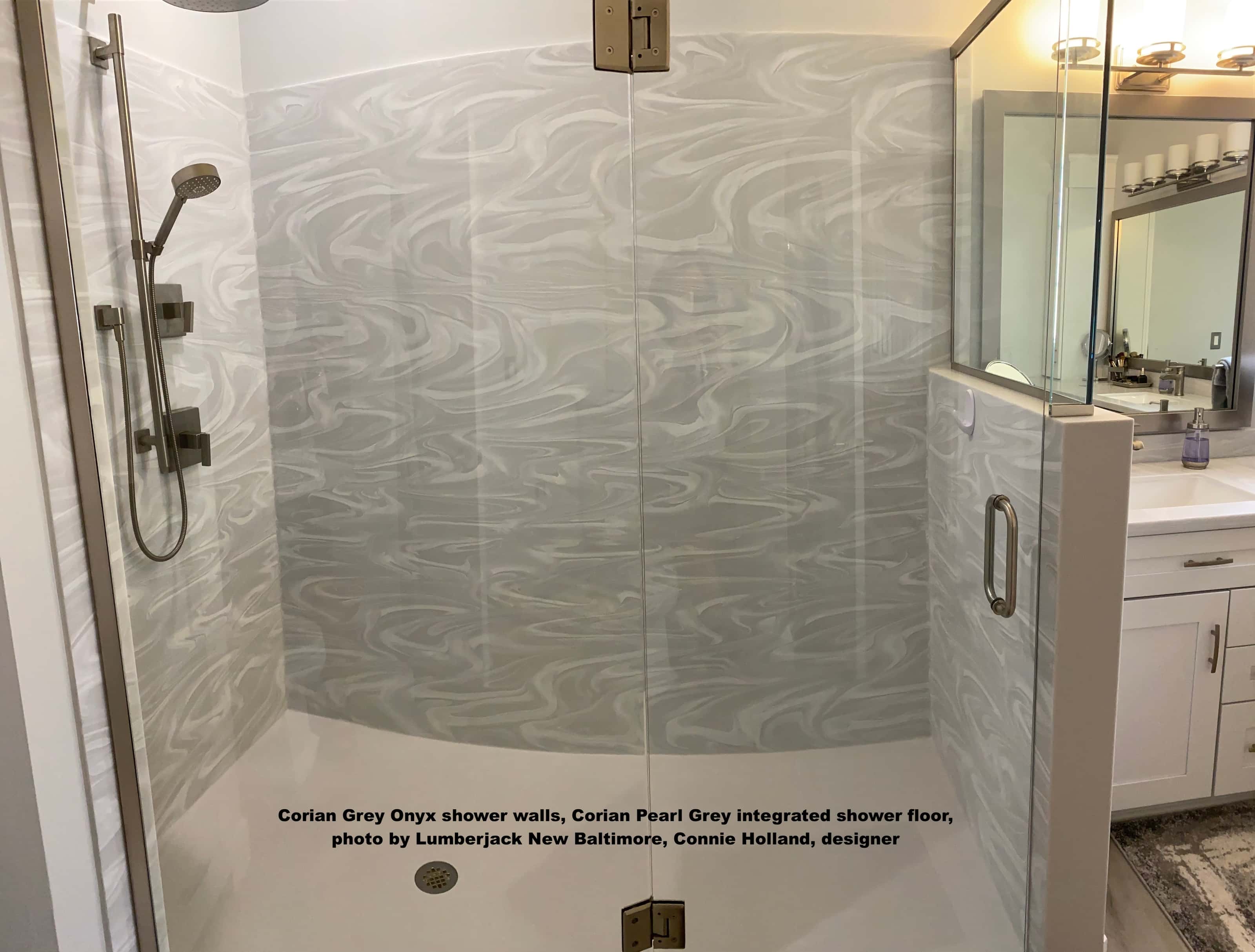 Solid Surface Showers